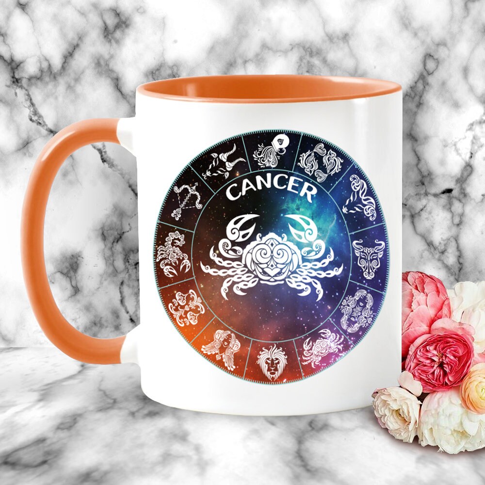 Cancer Zodiac Sign Mug the Crab Symbol june 21 July 22 | Etsy