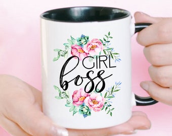 Girl Boss Coffee Mug Boss Lady Gift Girl Power Wife Mom Boss Mug Boss ...