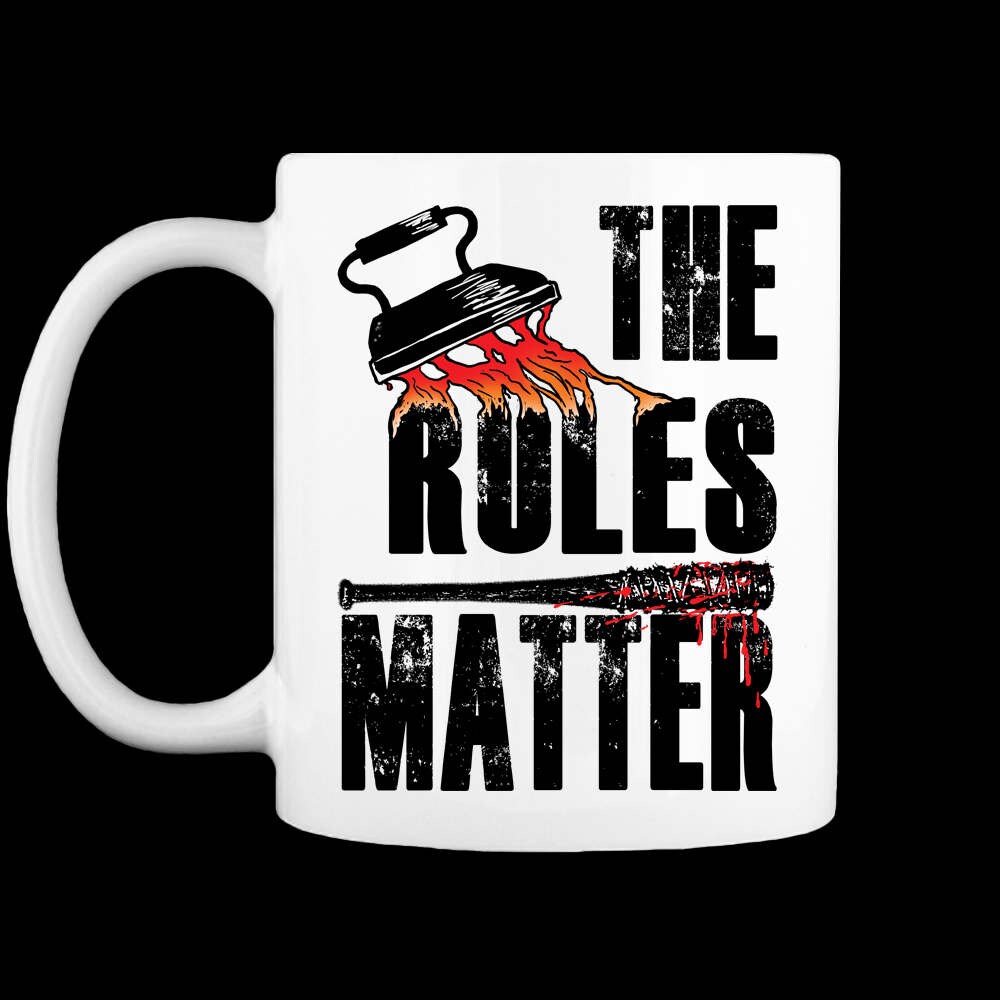 The Rules Matter Mug Negan With Iron and Bat Parody for - Etsy