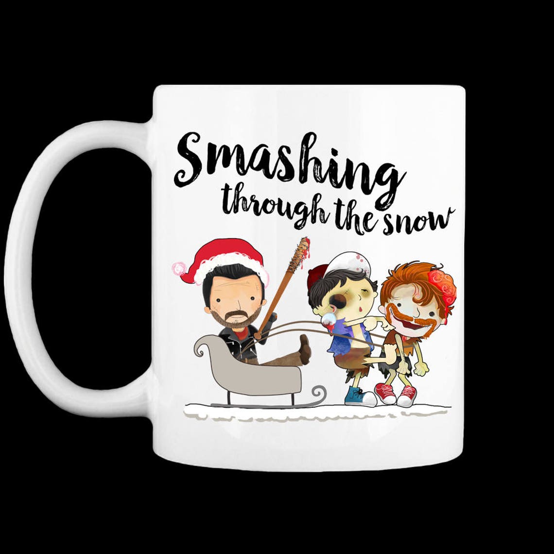 Smashing Through the Snow Mug - (negan, Glenn & Abraham) TWD Parody ...