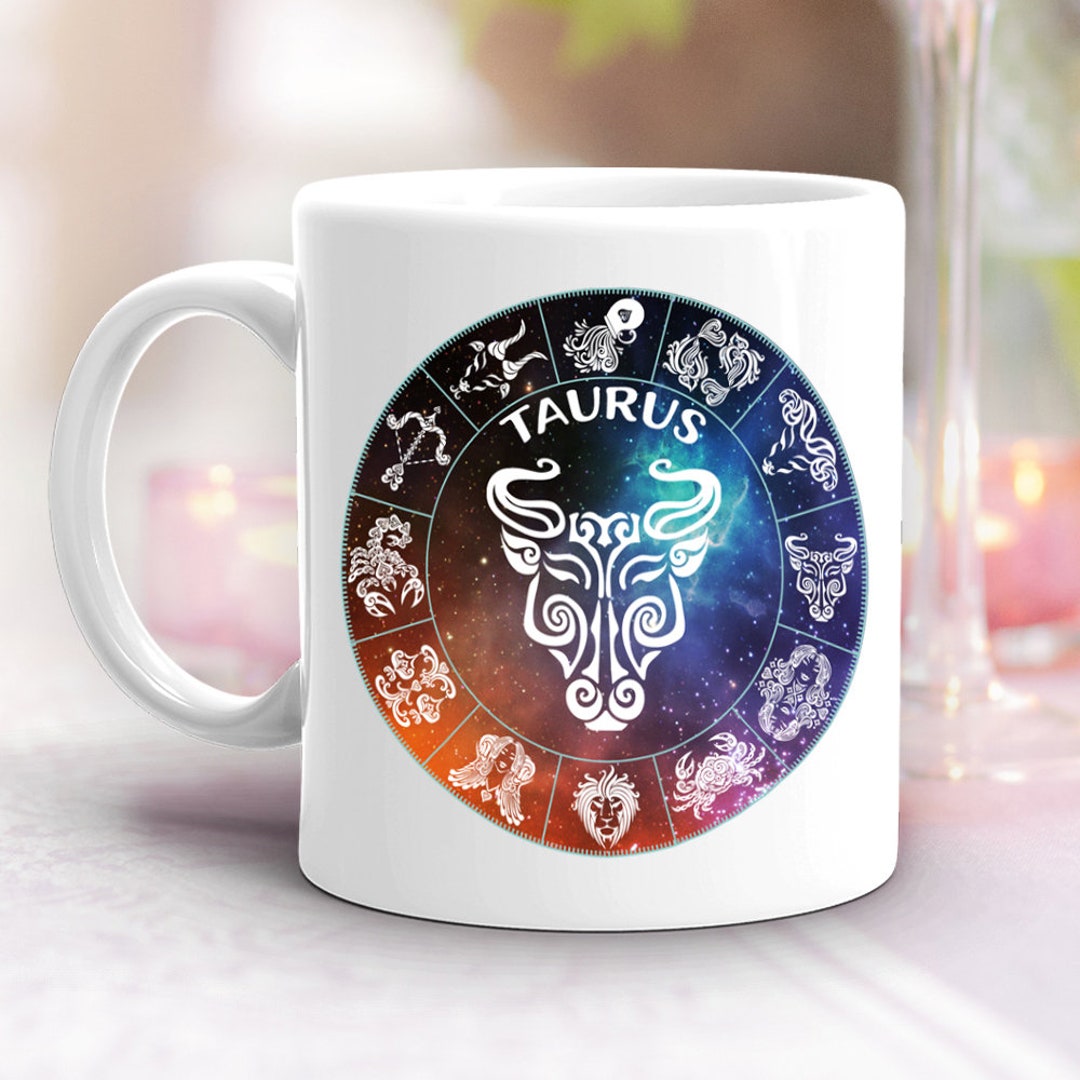 Taurus Zodiac Sign Mug - the Bull Symbol (april 20 – May 20) Astrology ...