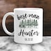 Best Man Mug With Flowers Personalized Name and Wedding Date - Etsy