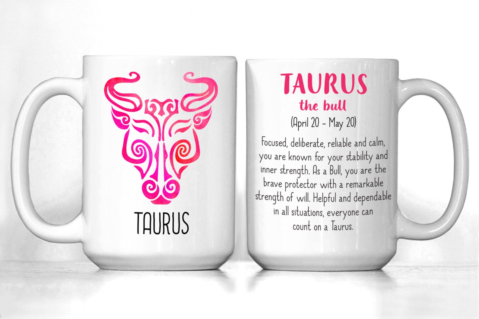 Taurus Zodiac Sign Mug - Symbol & Description (april 20 – May 20 ...