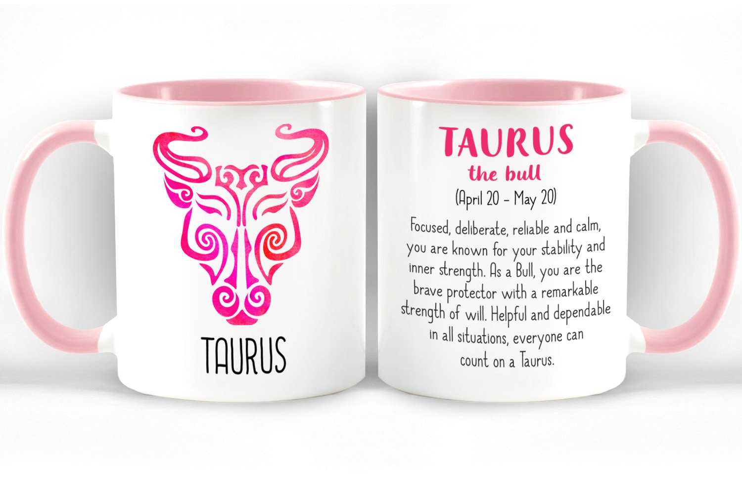 Taurus Zodiac Sign Mug - Symbol & Description (april 20 – May 20 ...