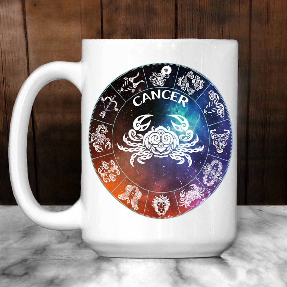 Cancer Zodiac Sign Mug the Crab Symbol june 21 July 22 | Etsy