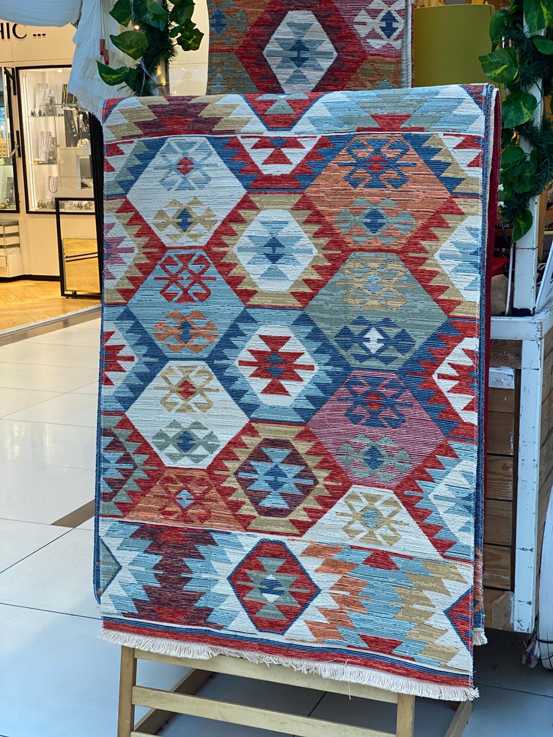 Secret Sea Collection: Modern Kilim Series Area Rug – Reversible ...