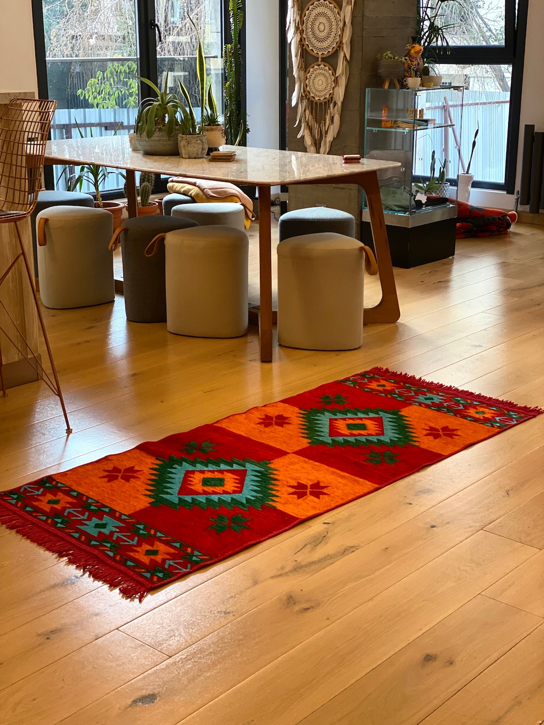 Secret Sea Collection, Mexican Style Area Rug & Runner, Washable ...