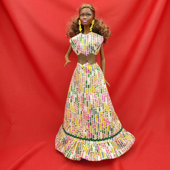 Toys Doll Clothing handmade barbie 1970s Retro Barbie Clothes doll ...