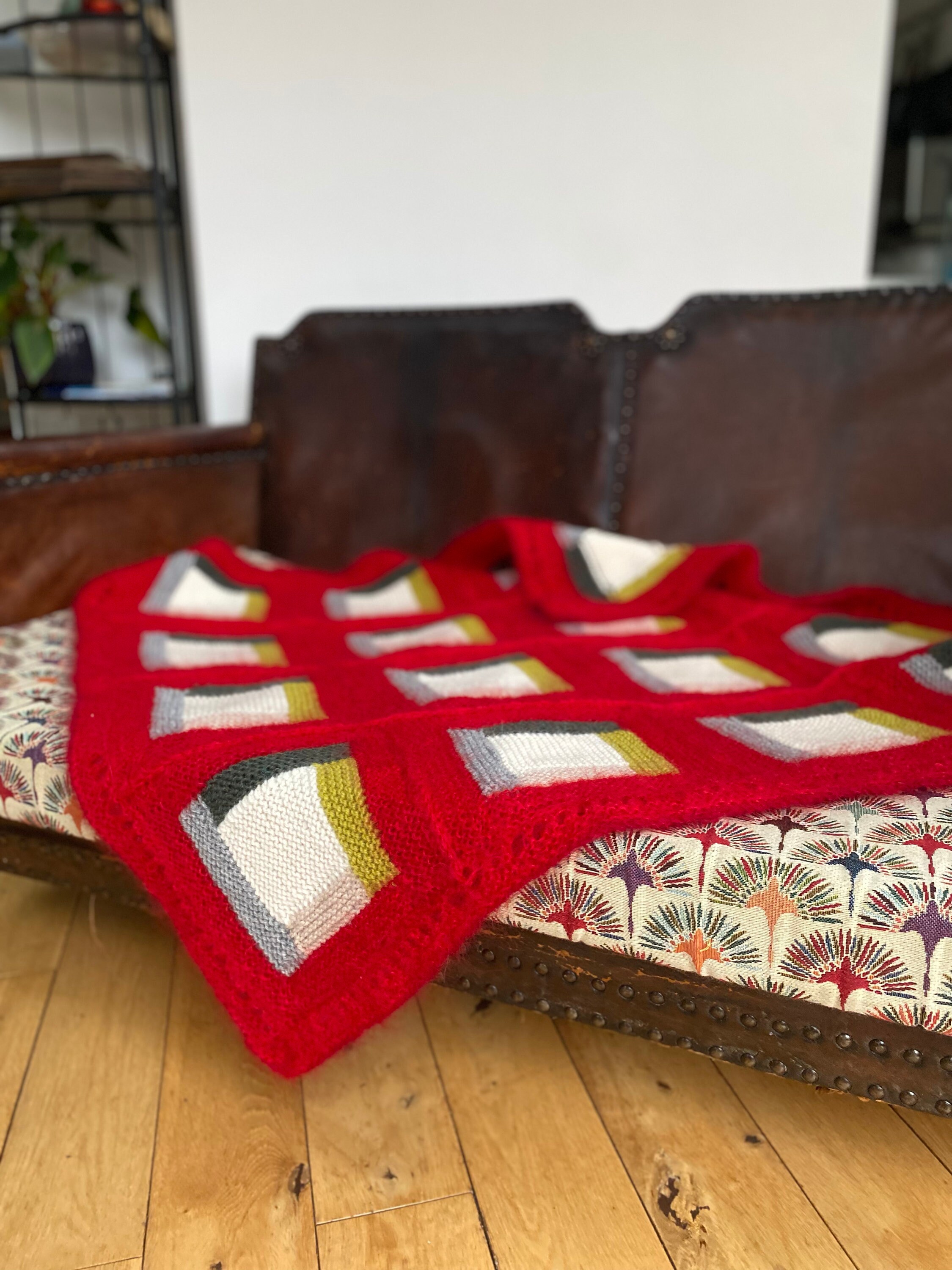 PDF Knitting Pattern Only.log Cabin Lapghan Knitting Pattern.knitted ...