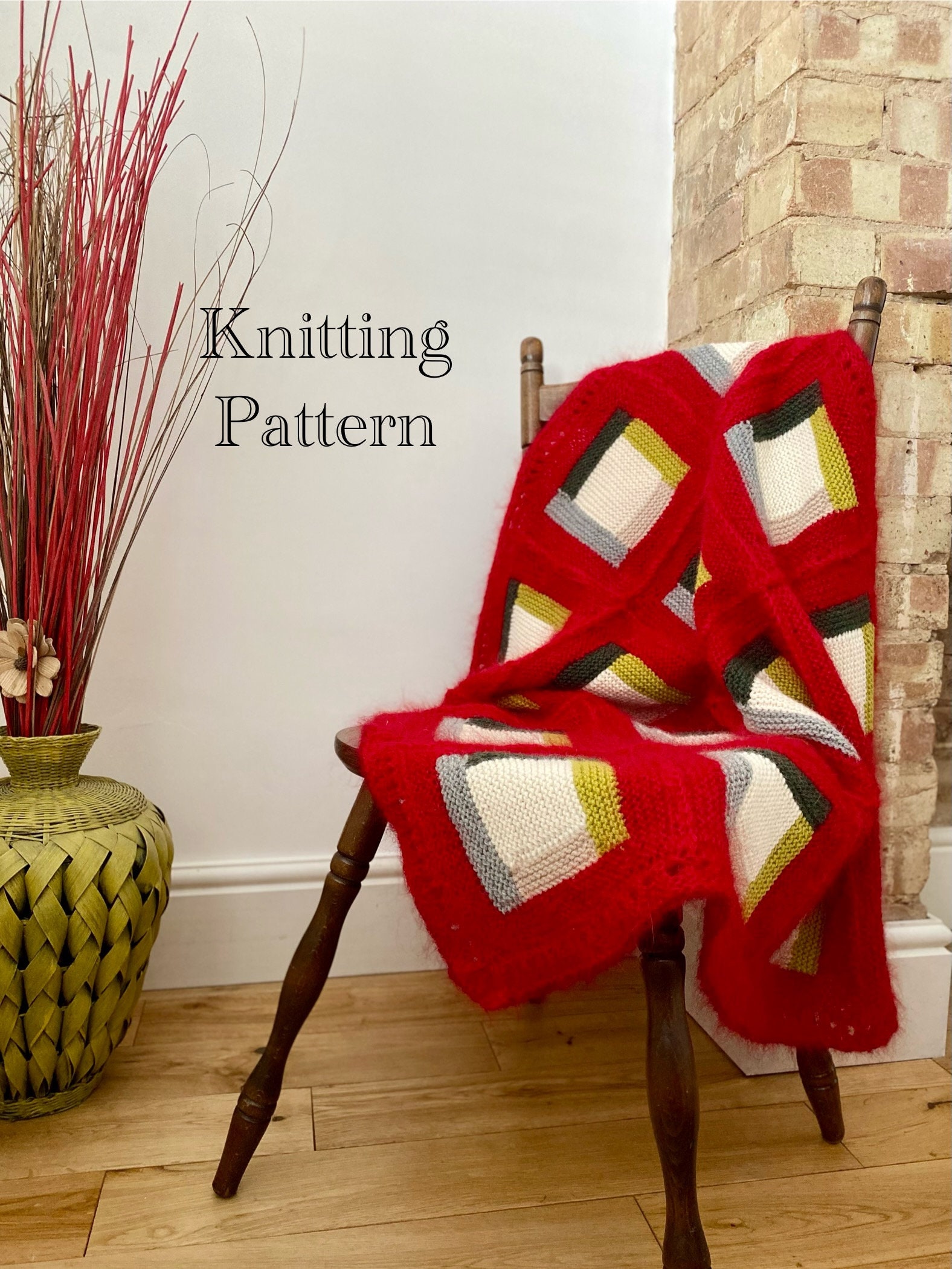 PDF Knitting Pattern Only.log Cabin Lapghan Knitting Pattern.knitted ...