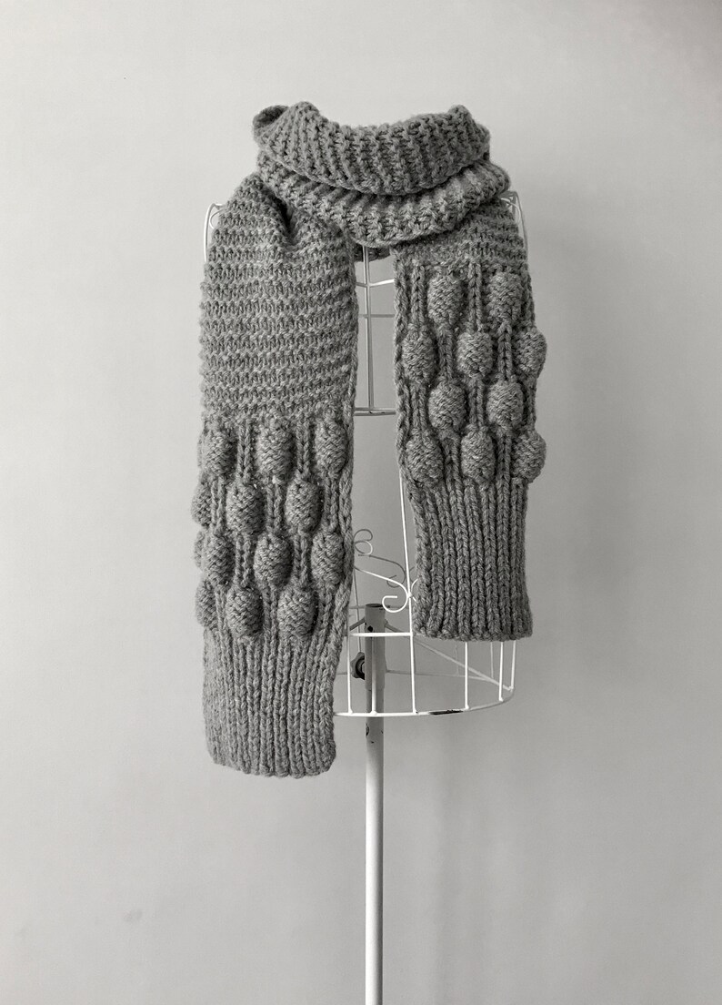 PDF Knitting Pattern Only.bubbles Scarf.knitted Oversized - Etsy