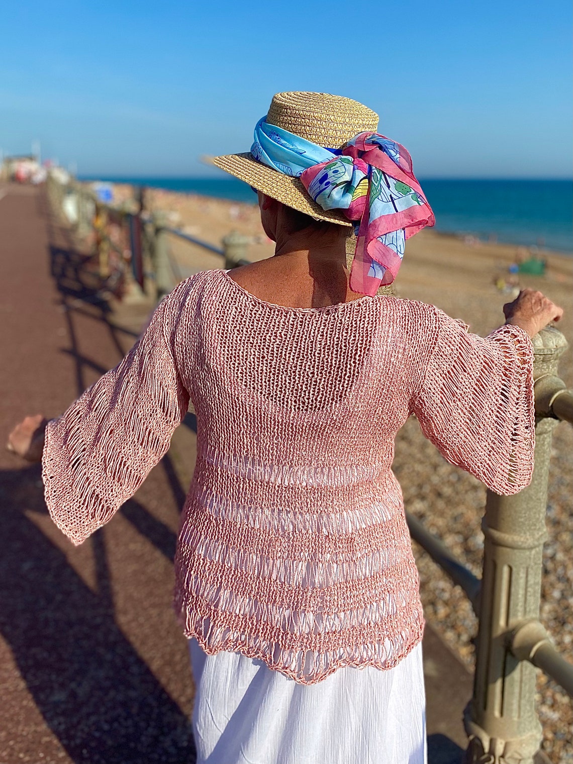 LOOSE LOOP TOP Pdf Knitting Pattern Only.beginner Friendly - Etsy