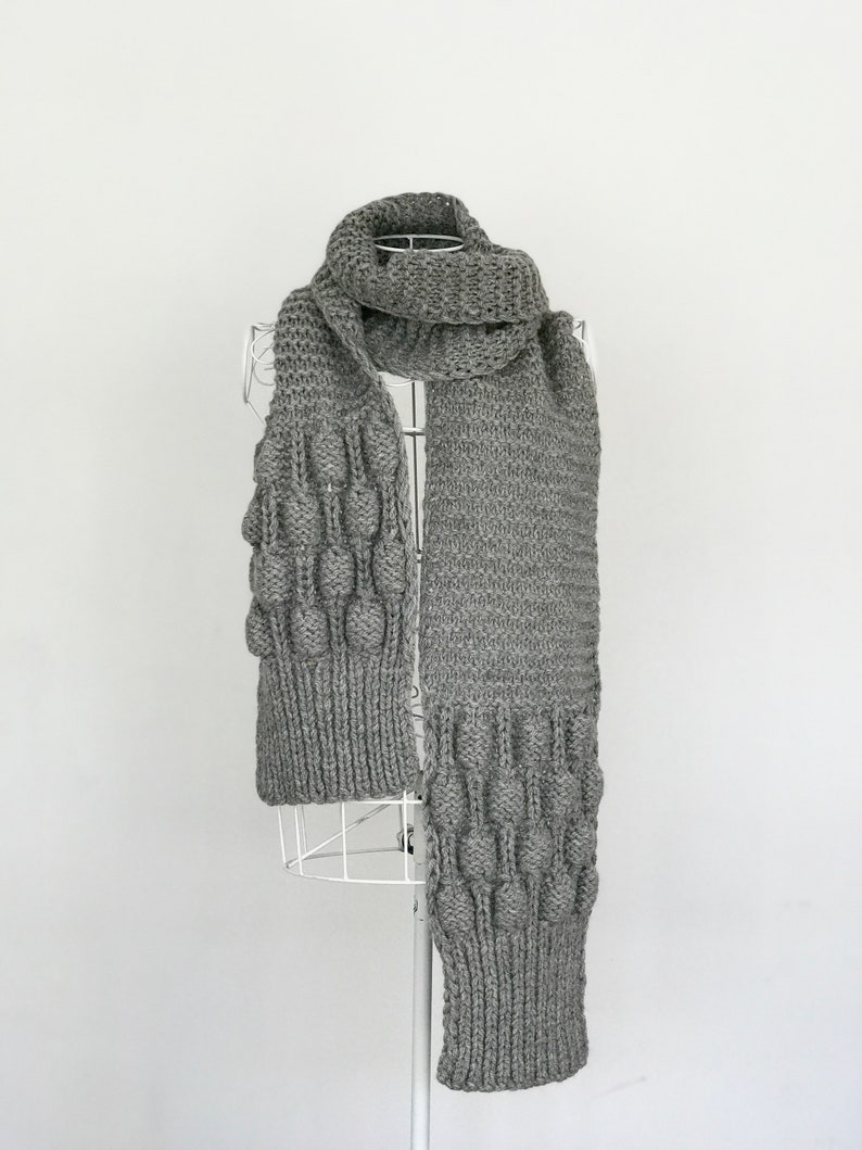 PDF Knitting Pattern Only.bubbles Scarf.knitted Oversized - Etsy