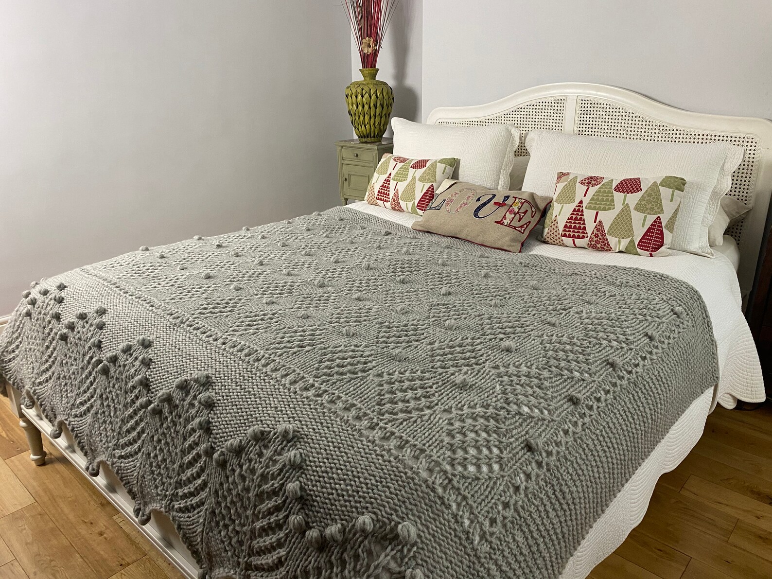 PDF Knitting Pattern Only.pine and Cones Blanket.chunky Lace - Etsy UK