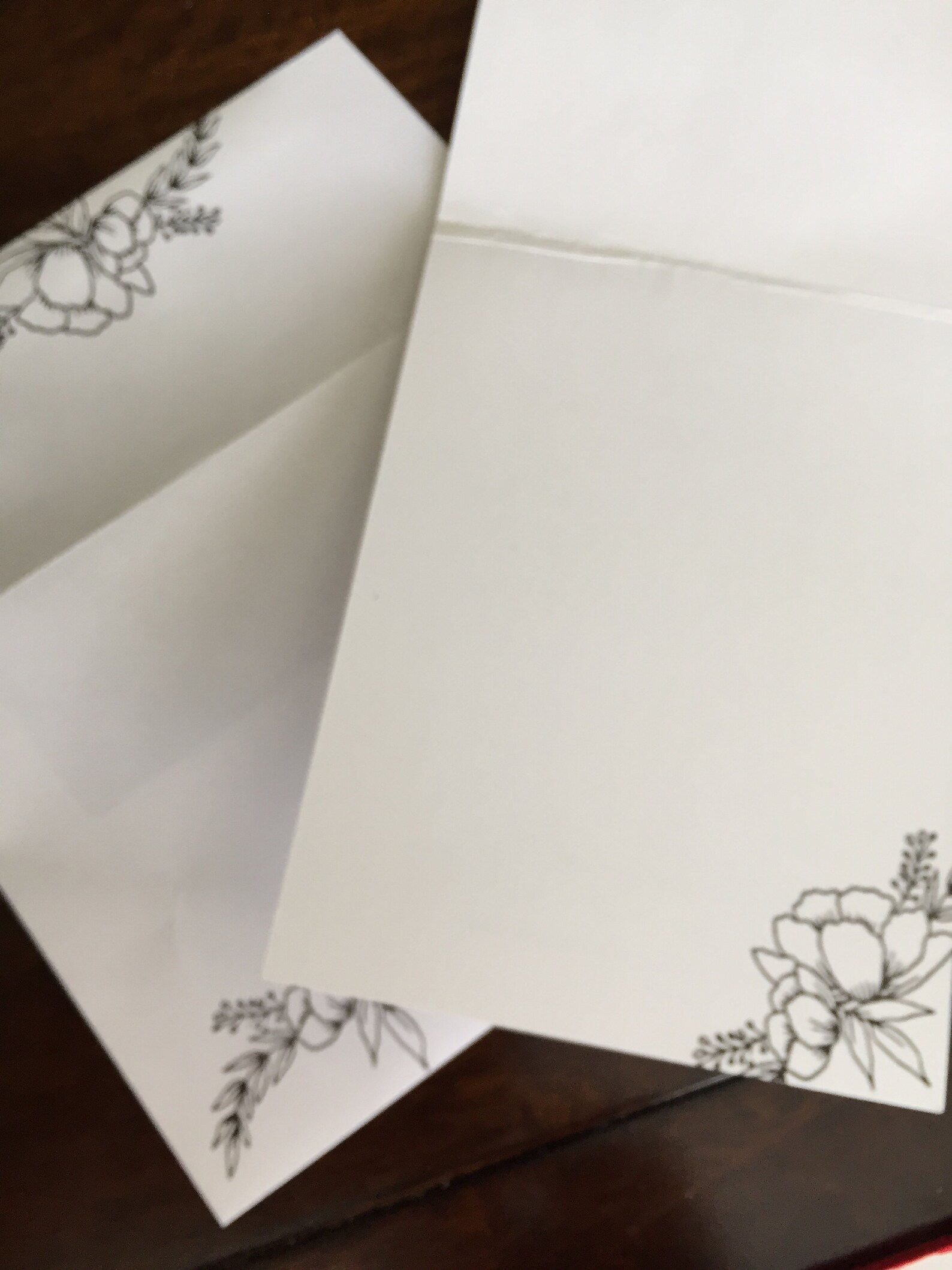 Handmade Card, Stamped Card, Hand Colored Card, Custom Card, Thank You ...