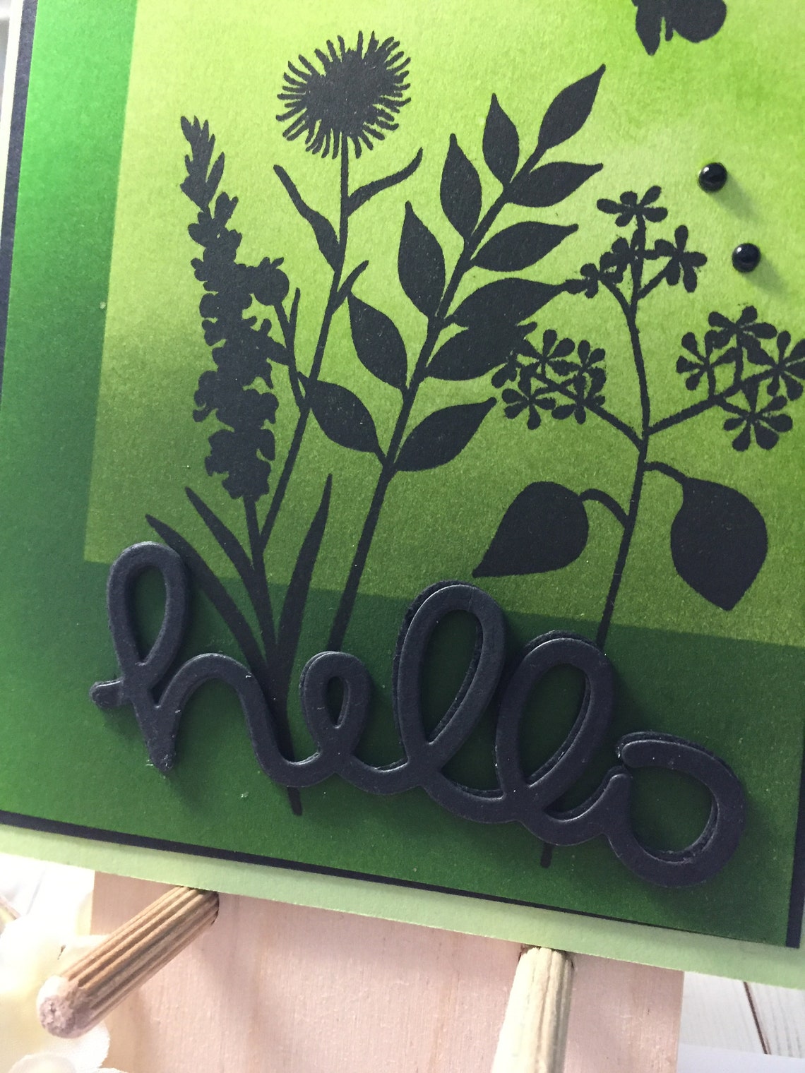 Handmade Card Hand Stamped Card Friendship Card Custom - Etsy