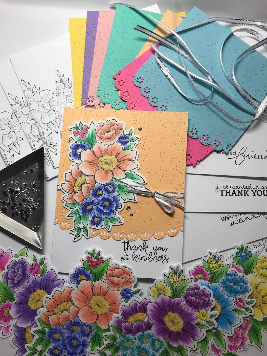 DIY Card Kit, Craft Kit, Stampin up Card Kit, Birthday Card Kit, Custom ...