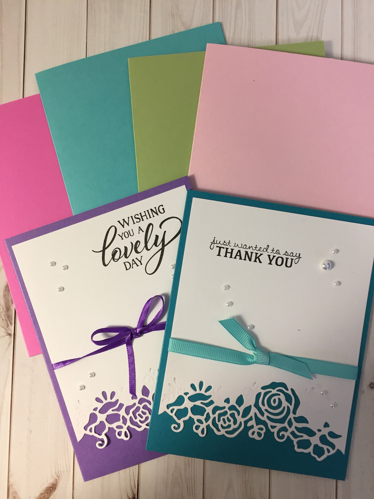 Handmade Card Kit Stamped Card Kit Die Cut Card Kit Stampin | Etsy