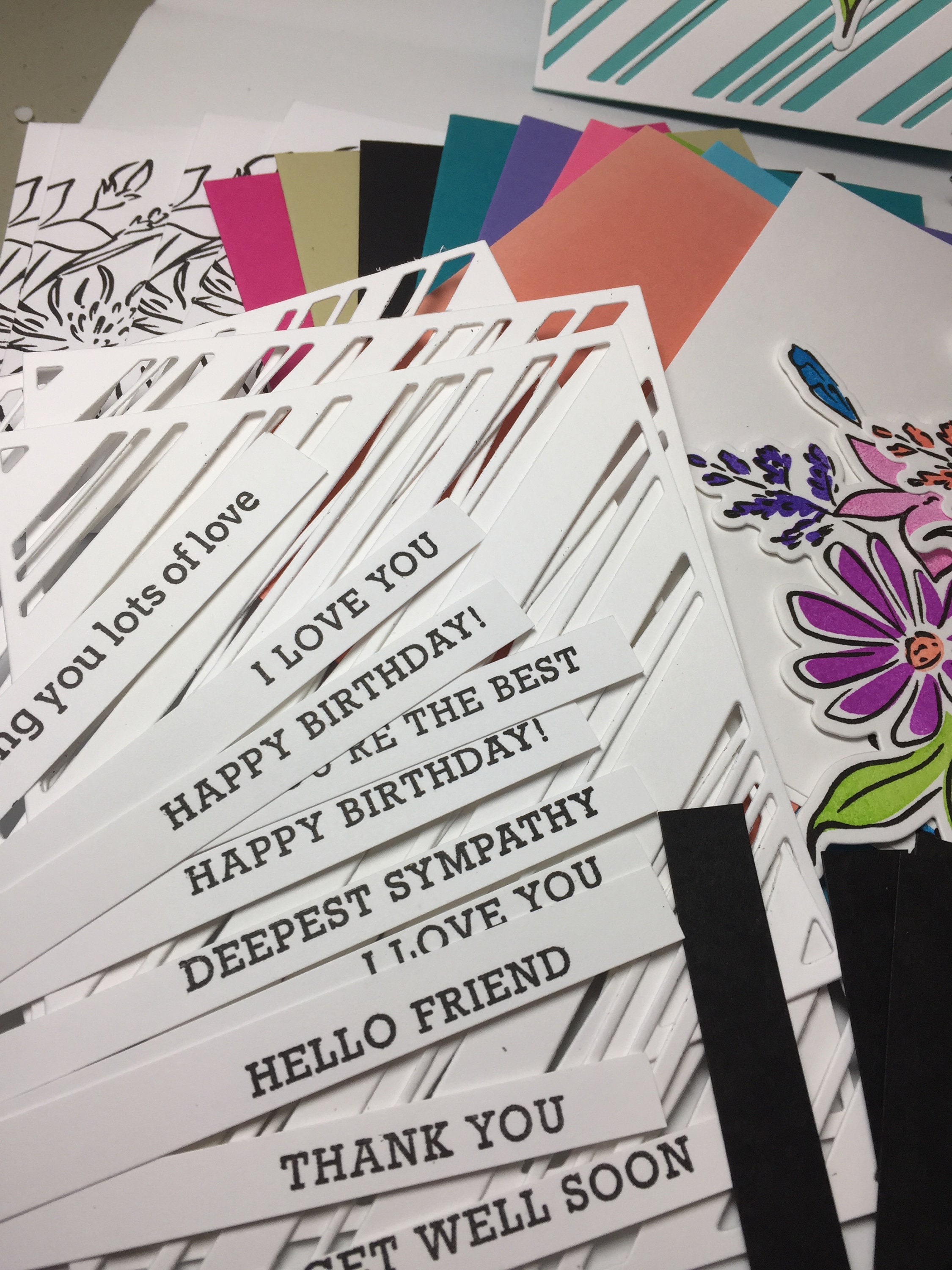 Handmade Cards DIY Card Kit Love Card Kit Friendship Card | Etsy