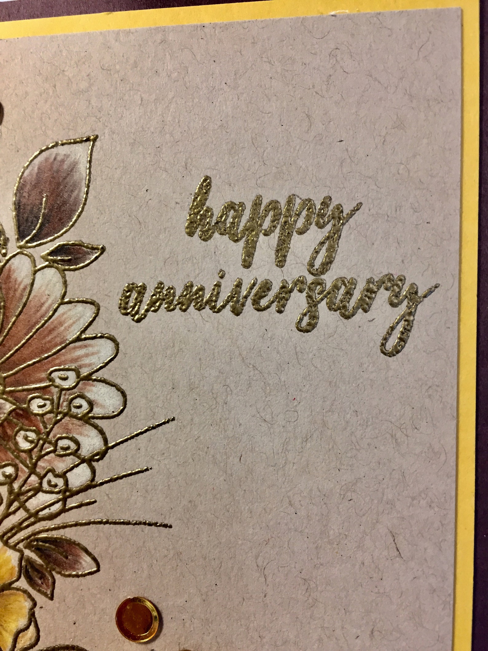 Handmade Card Hand Stamped Card Embossed Card Hand-colored - Etsy