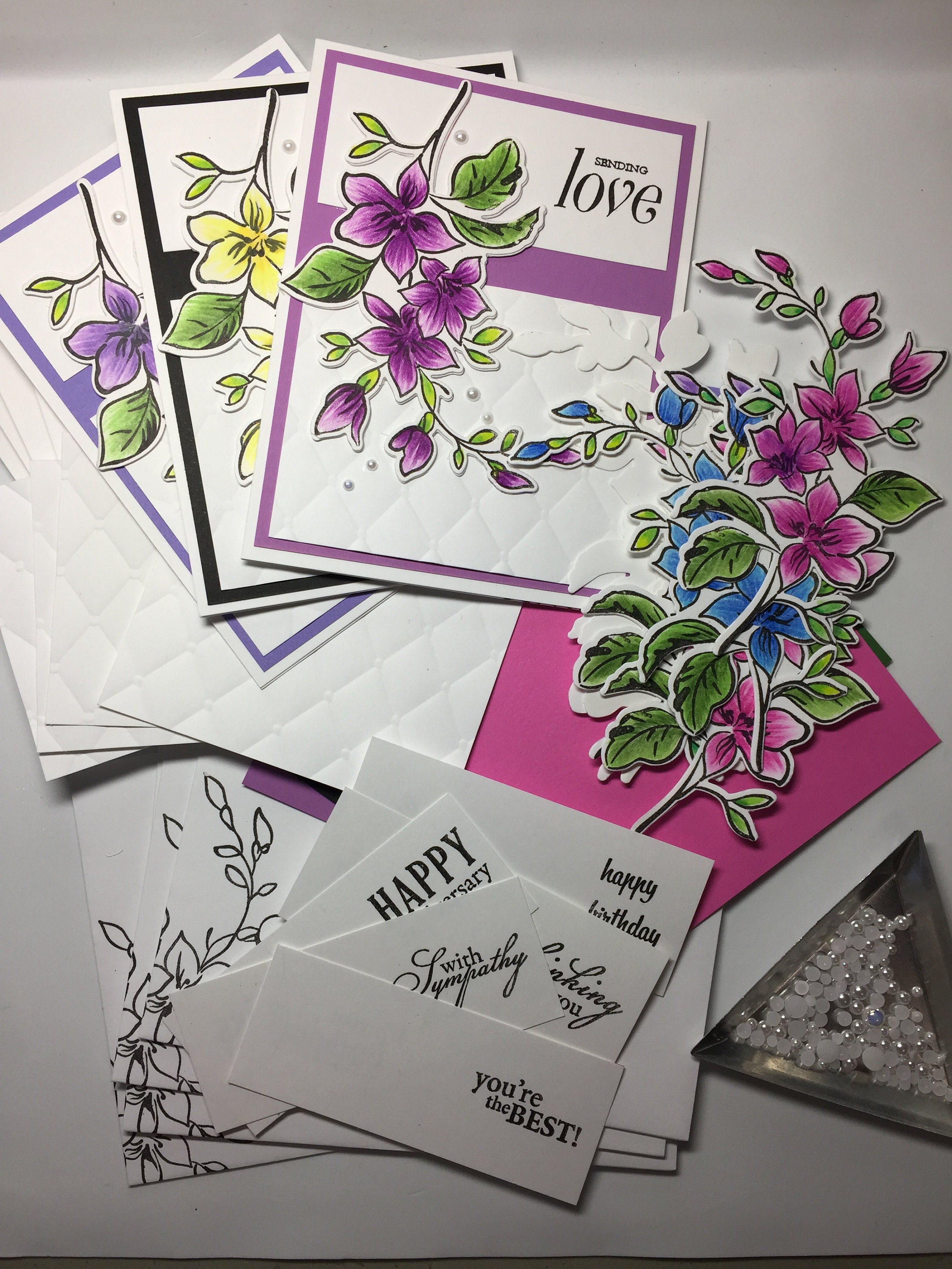 DIY Card Kit Custom DIY Card Kit Birthday Card Kit Thank - Etsy