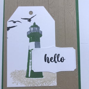 DIY Lighthouse Card Kit: Stampin up Embossed Cards - Etsy