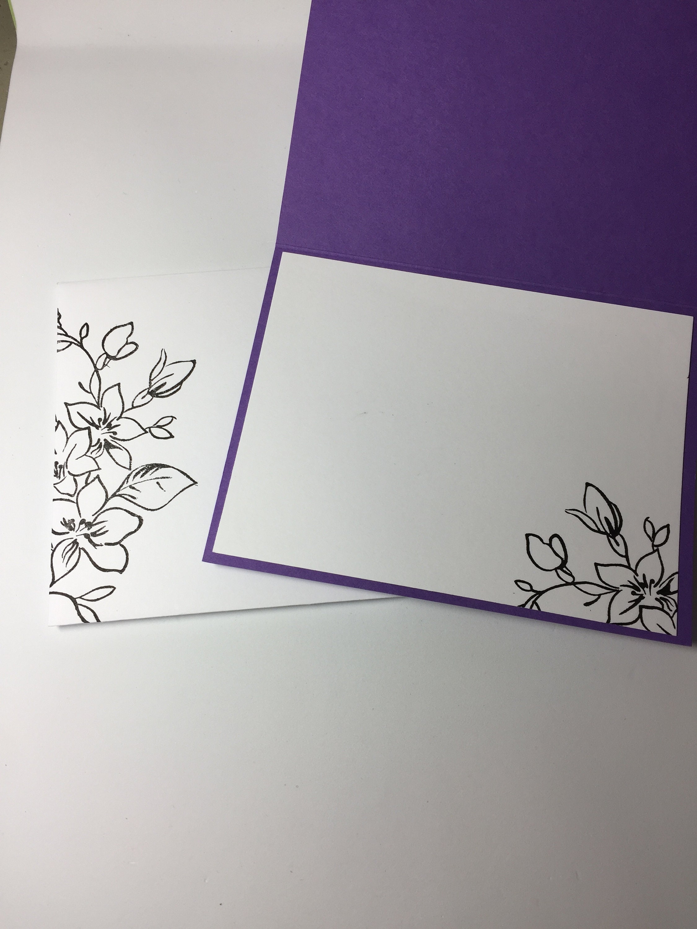 DIY Card Kit Stamped Card Kit Custom Card Kit Die Cut Card | Etsy