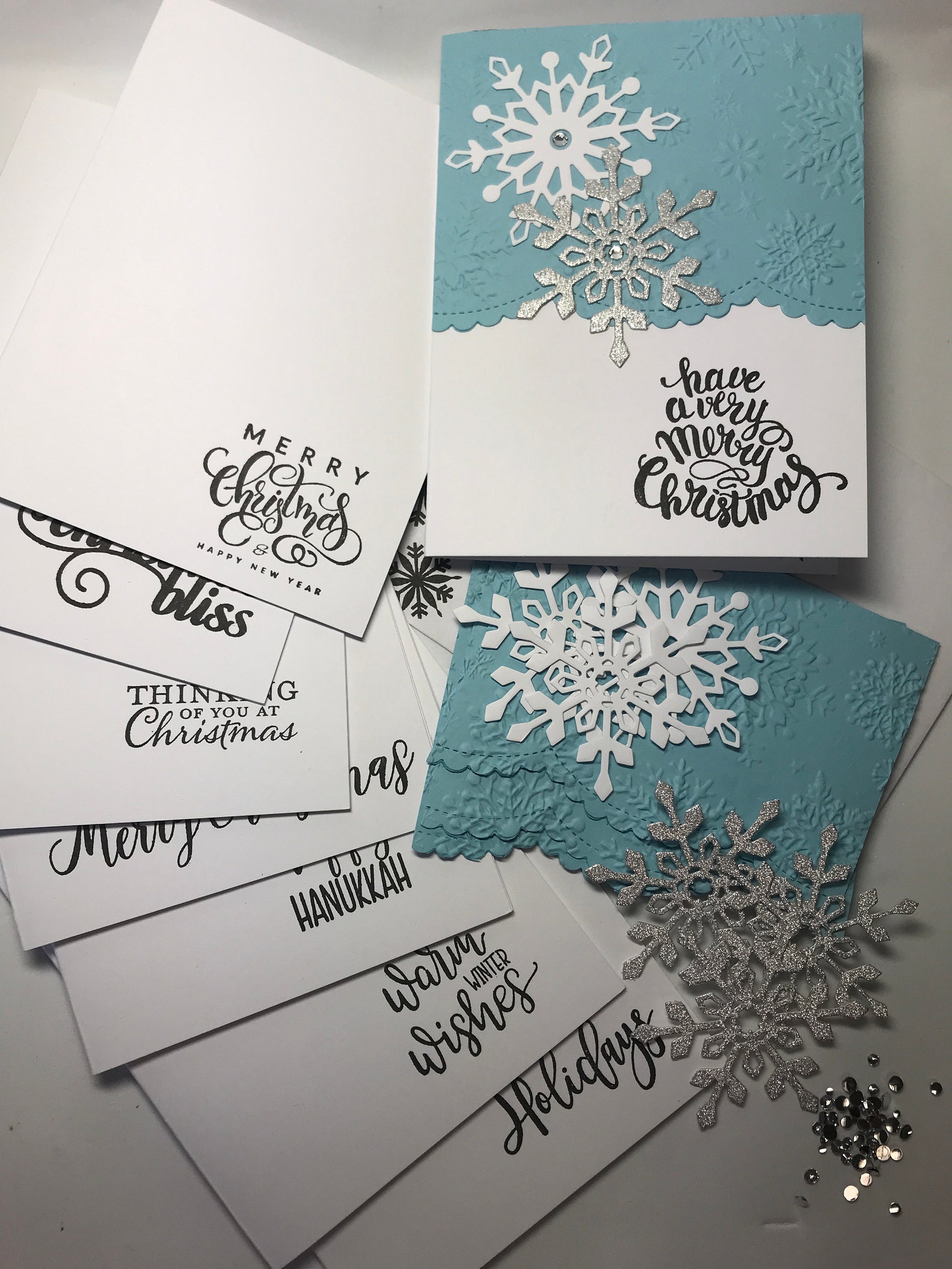 DIY Card Kit DIY Christmas Card Kit Cardmaking Kit Custom - Etsy