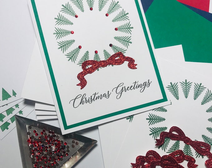 Christmas Card, DIY Christmas Card Kit, Cardmaking Kit, Christmas Card ...