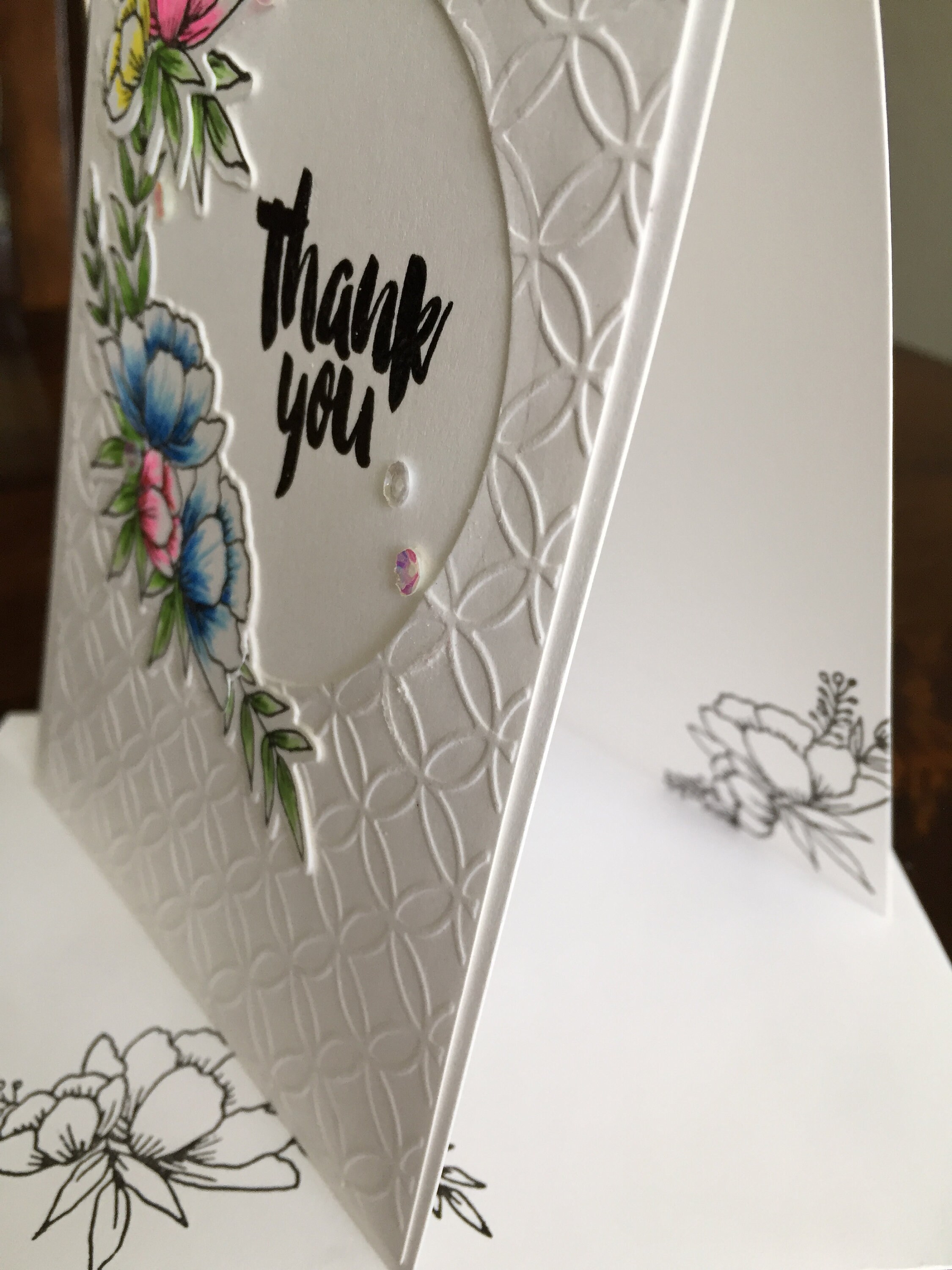 Handmade Card Stamped Card Hand Colored Card Custom Card - Etsy