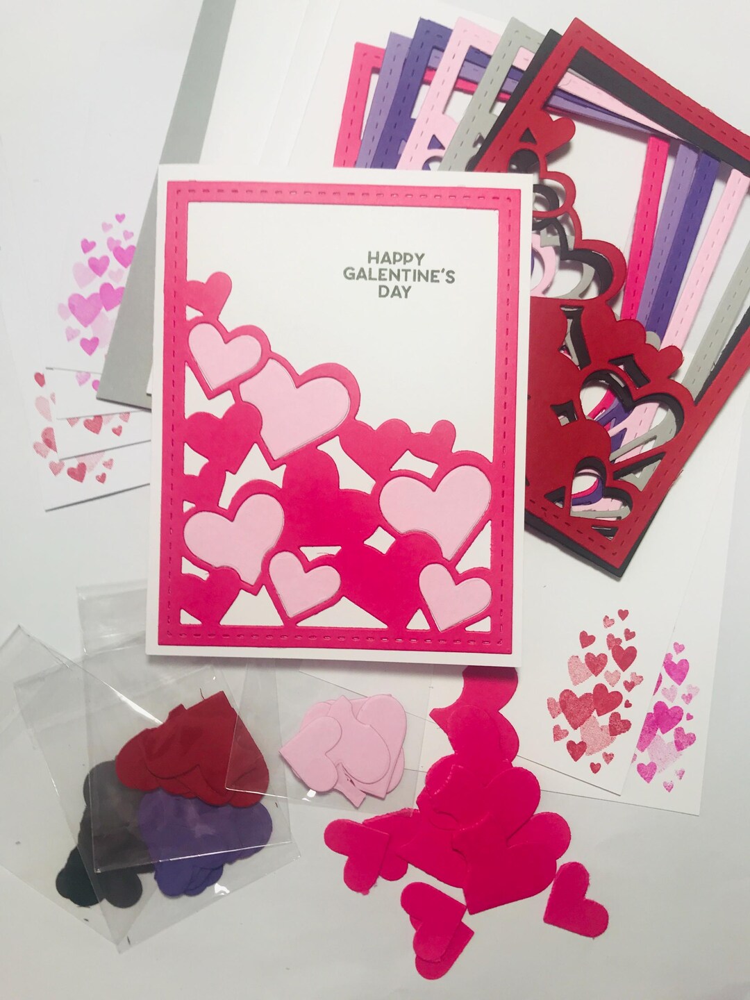 DIY Card Kit, Card Making Kit, Craft Kit, Valentine Card Kit, Love Card ...