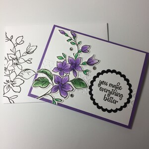 DIY Card Kit, Stamped Card Kit, Custom Card Kit, Die Cut Card Kit ...