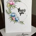 Handmade Card, Stamped Card, Hand Colored Card, Custom Card, Thank You ...