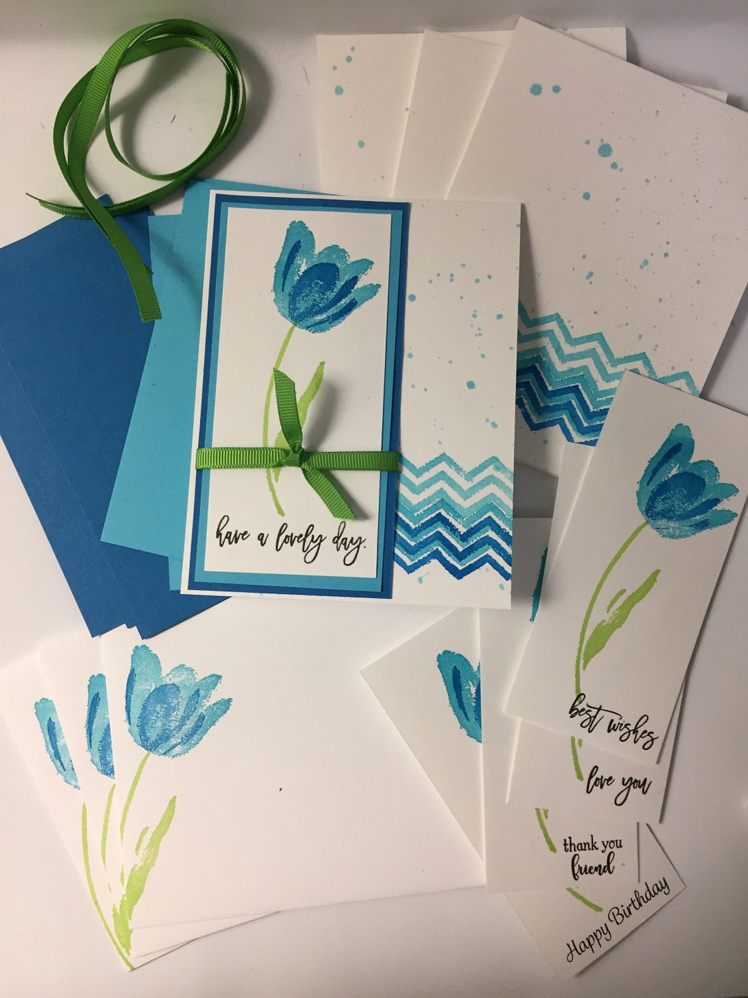 Handmade Card, Hand Stamped Card, Stampin up Card, Birthday Card, Thank ...