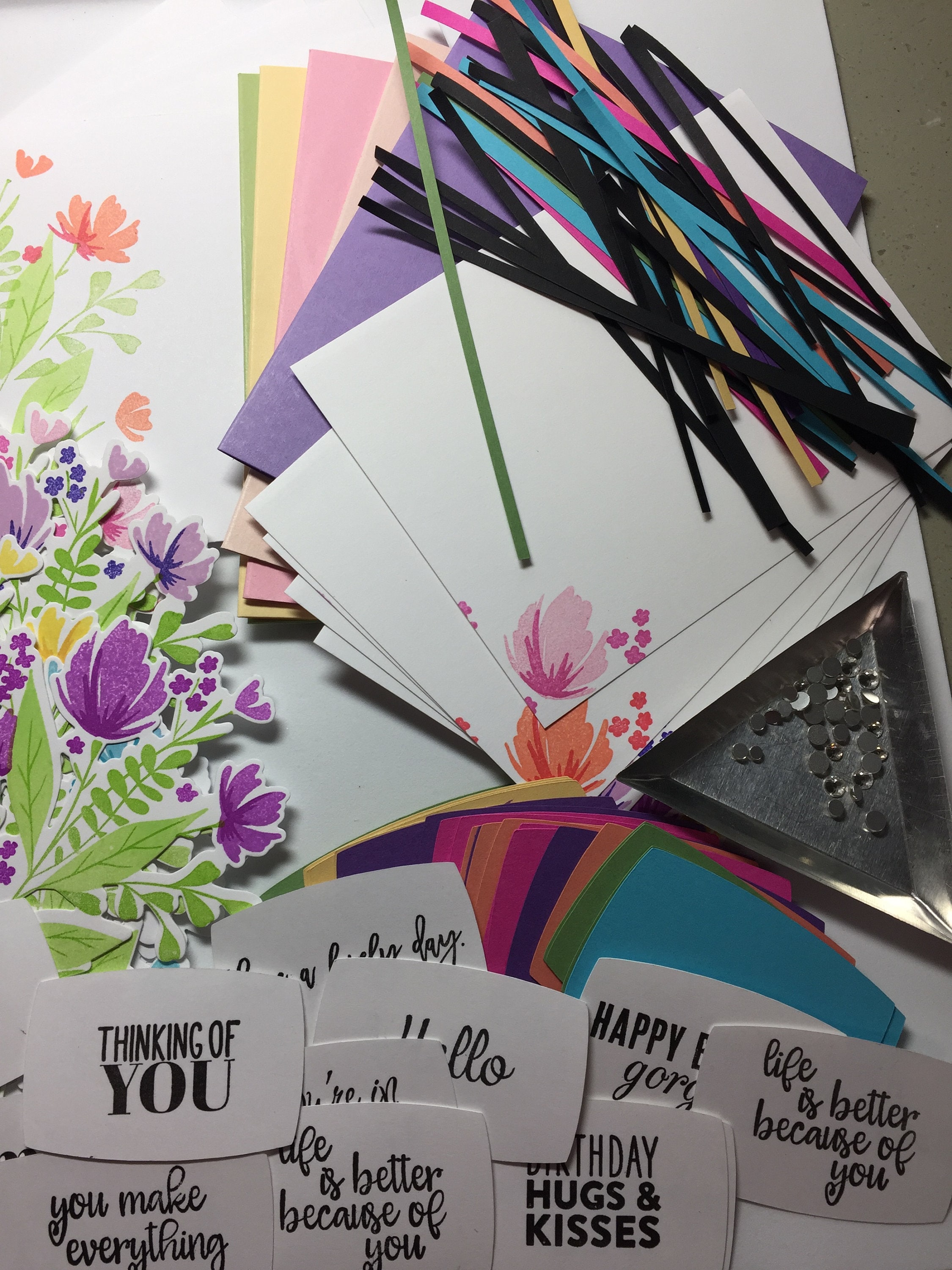 Handmade DIY Card Kit, DIY Card Kit, Custom Card Kit, Birthday Card Kit ...