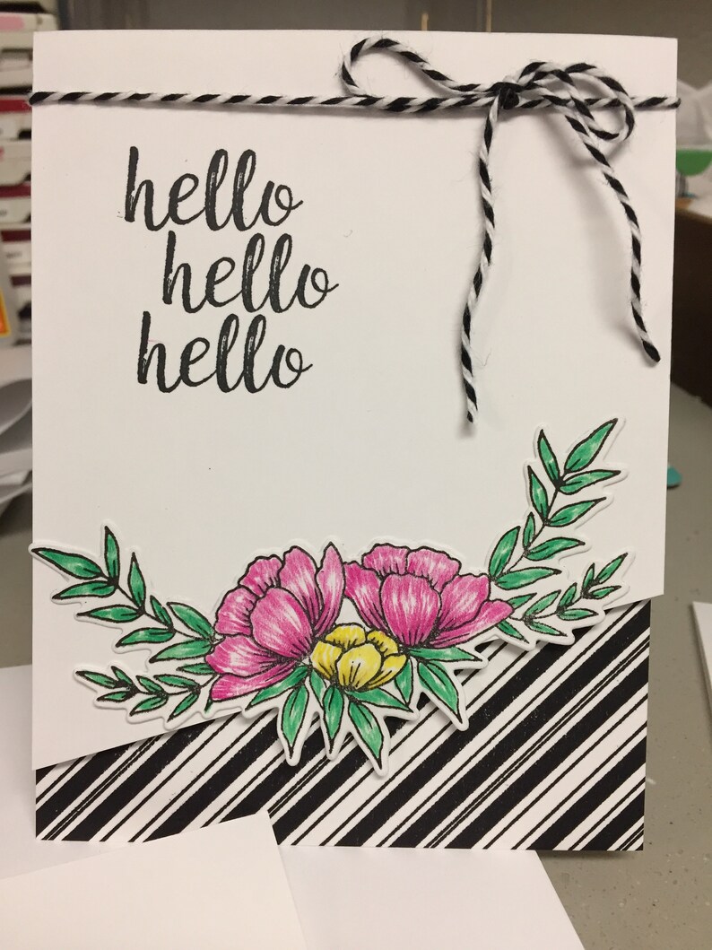 Handmade Card Kit Stamped Card Kit Custom Card Kit DIY Card - Etsy