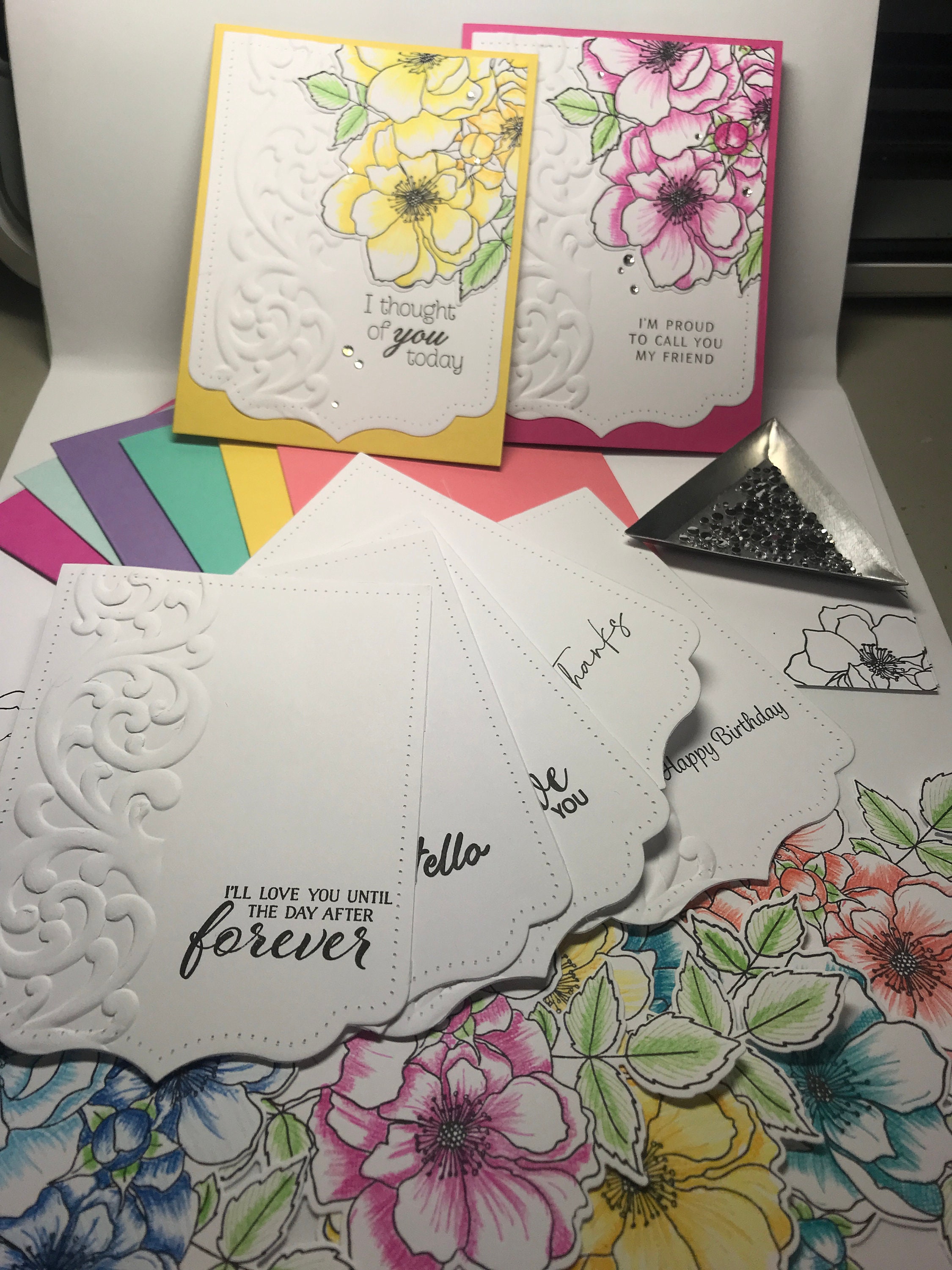 DIY Card Kit Card Kit Birthday Card Kit Thank You Card Kit - Etsy