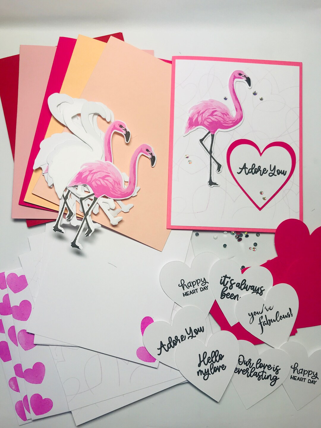 Card Kit, Cardmaking Kit, Craft Kit, Valentine Card Kit, Galentine's ...