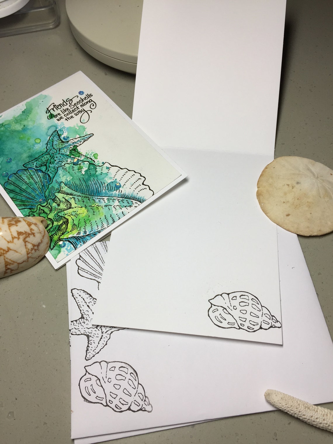 Handmade Card Watercolor Card Ocean Card Friendship Card - Etsy