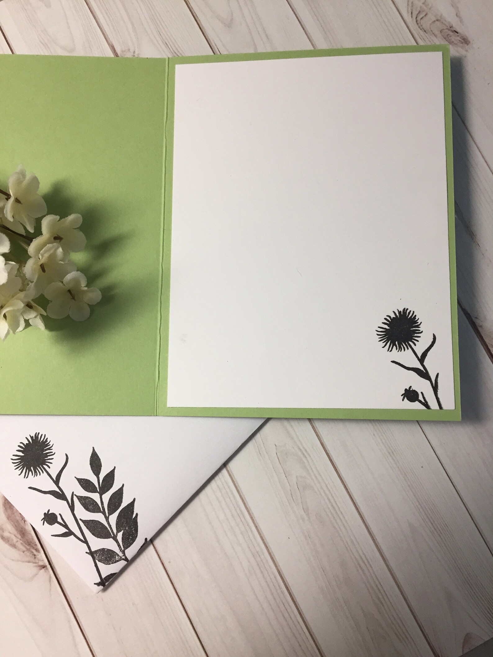 Handmade Card Hand Stamped Card Friendship Card Custom - Etsy