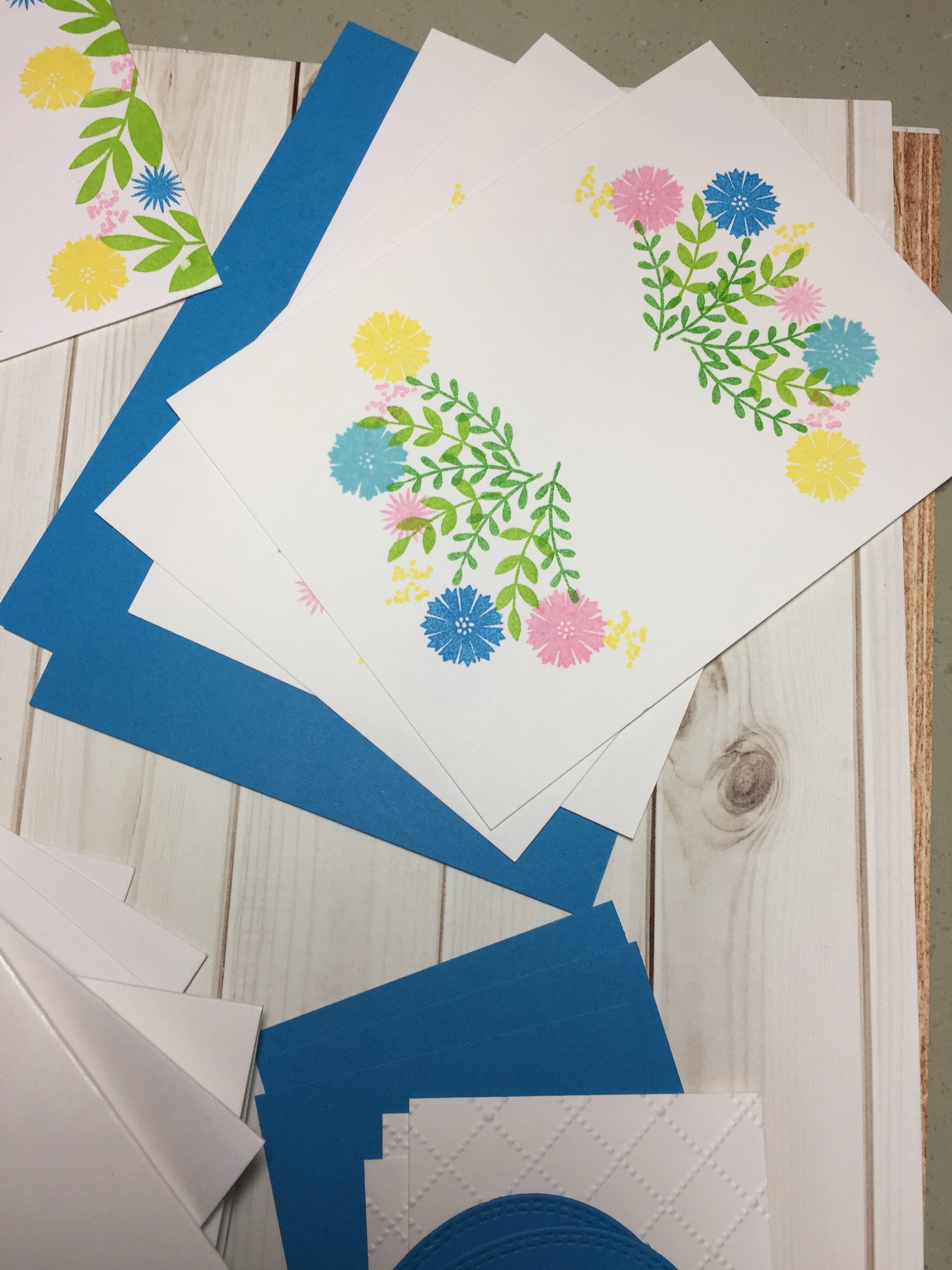Handmade Card Kit Stamped Card Kit Card Kit DIY Card Kit - Etsy