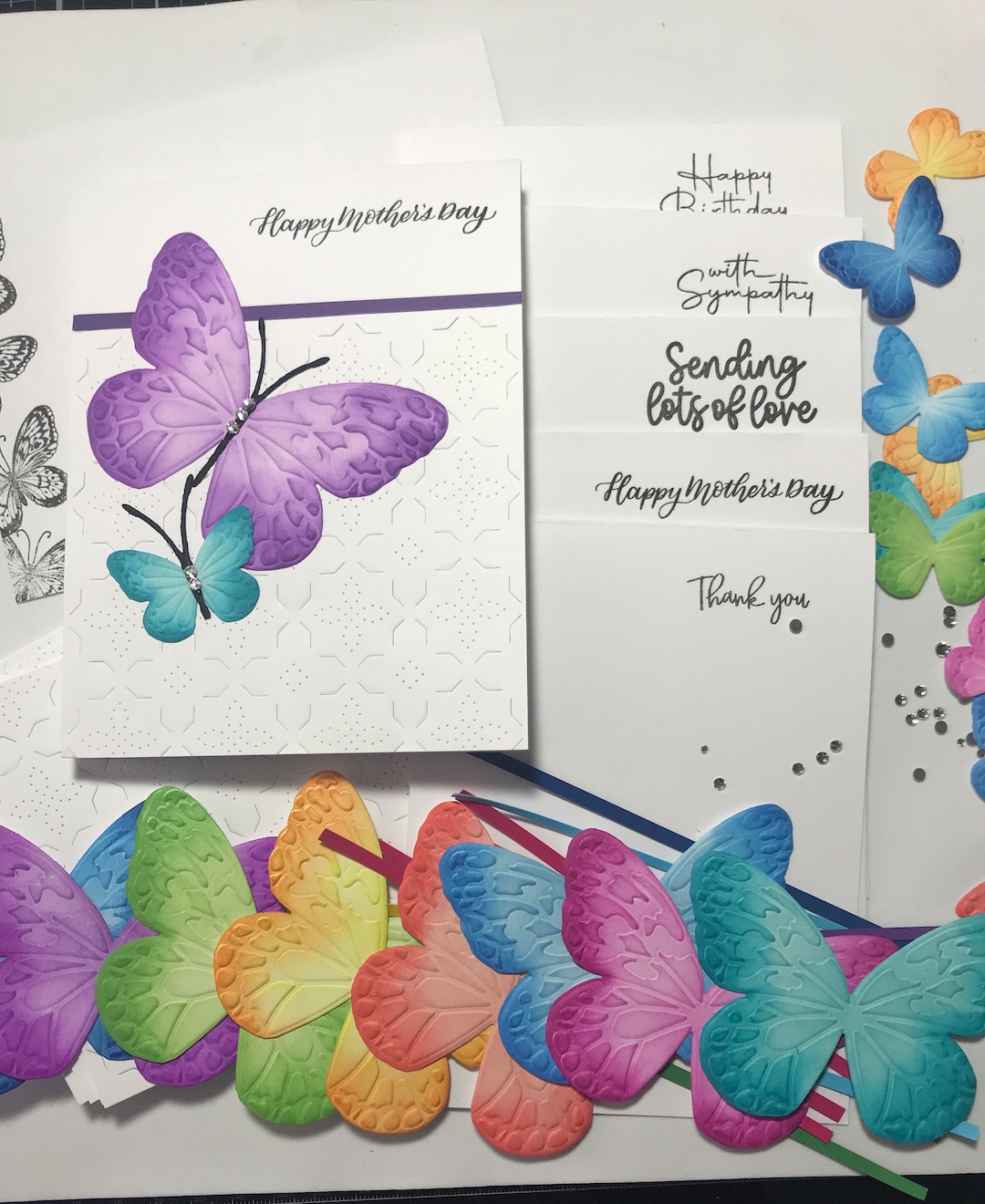 DIY Card Kit, Cardmaking Kit, Craft Kit, Birthday Card Kit, Thanks Card ...