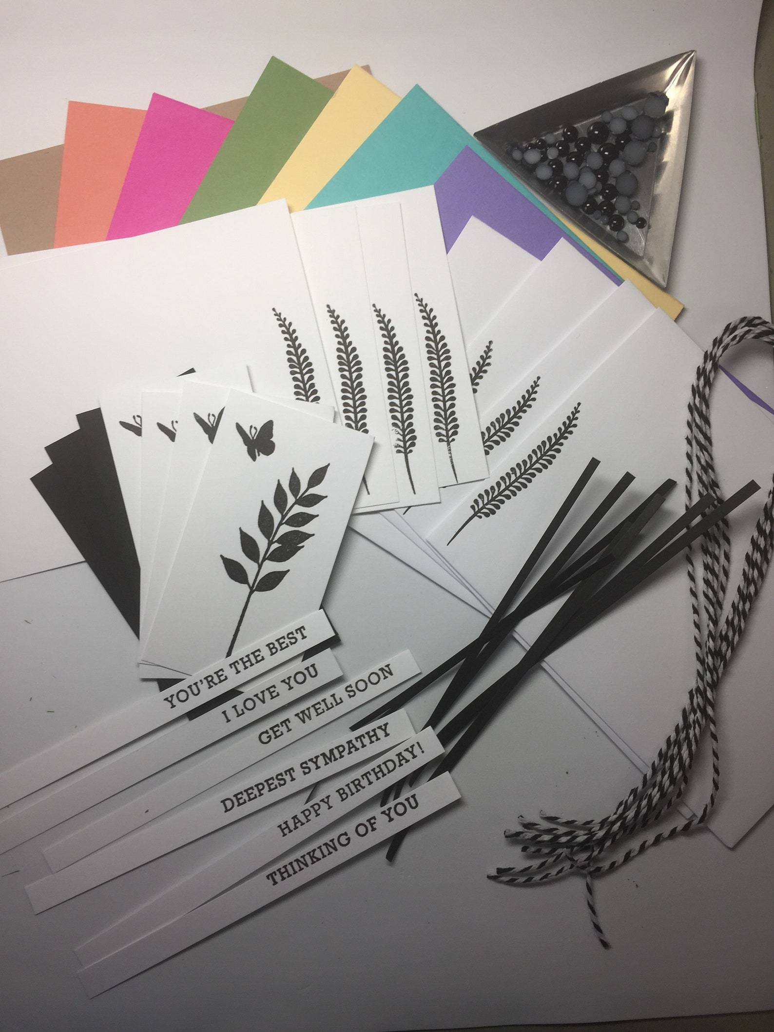 Handmade DIY Card Kit DIY Card Kit Custom Card Kit Birthday - Etsy