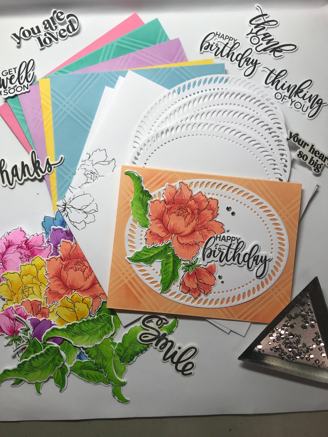 DIY Card Kit, Birthday Card Kit, Thinking of You Card Kit, Friendship ...