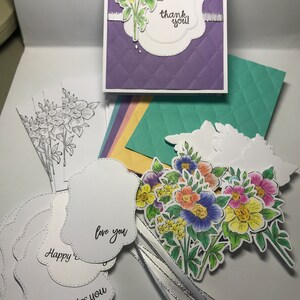 DIY Card Kit, Cardmaking Kit, Craft Kit, Custom Card Kit, Birthday Card ...