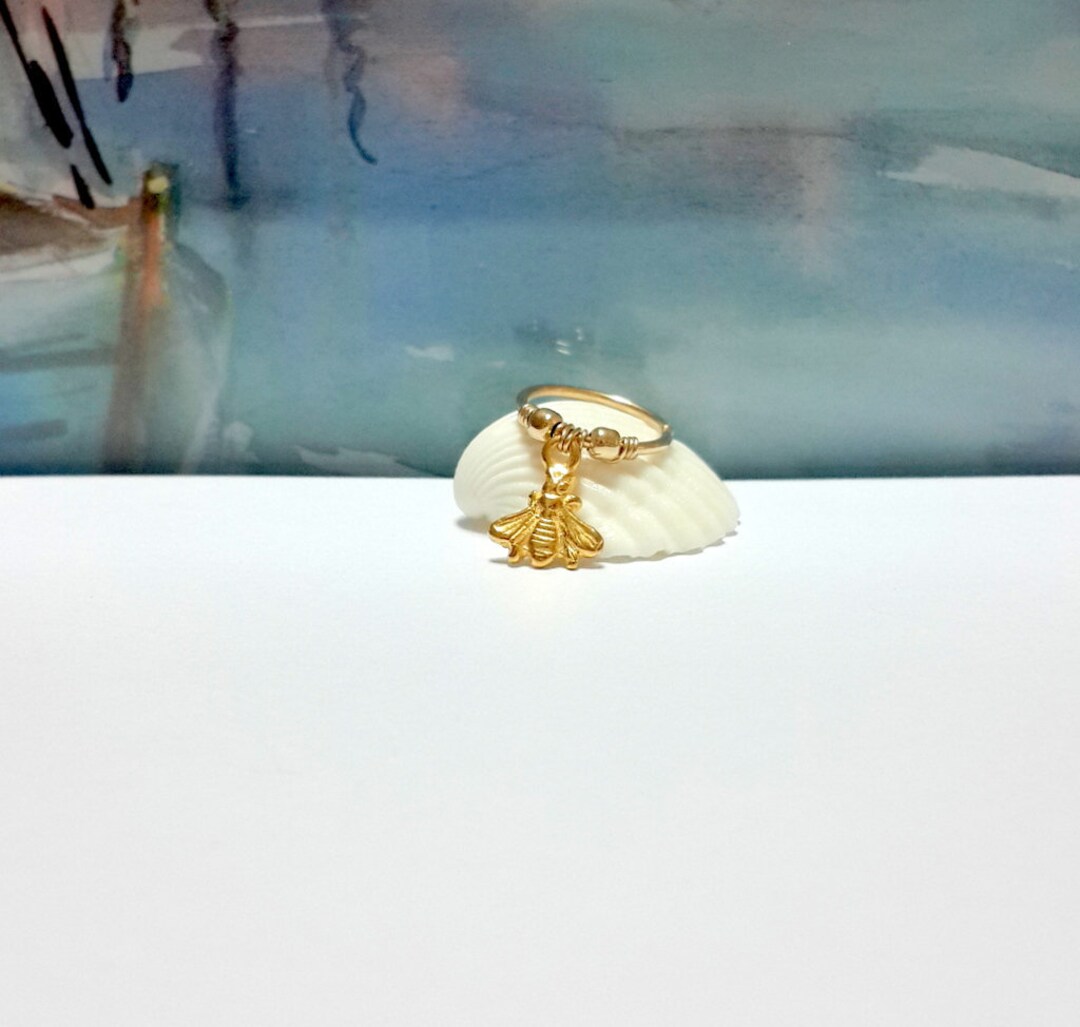 14K Gold Filled Bee Helix Hoop,925 Sterling Silver Bee Helix,conch ...