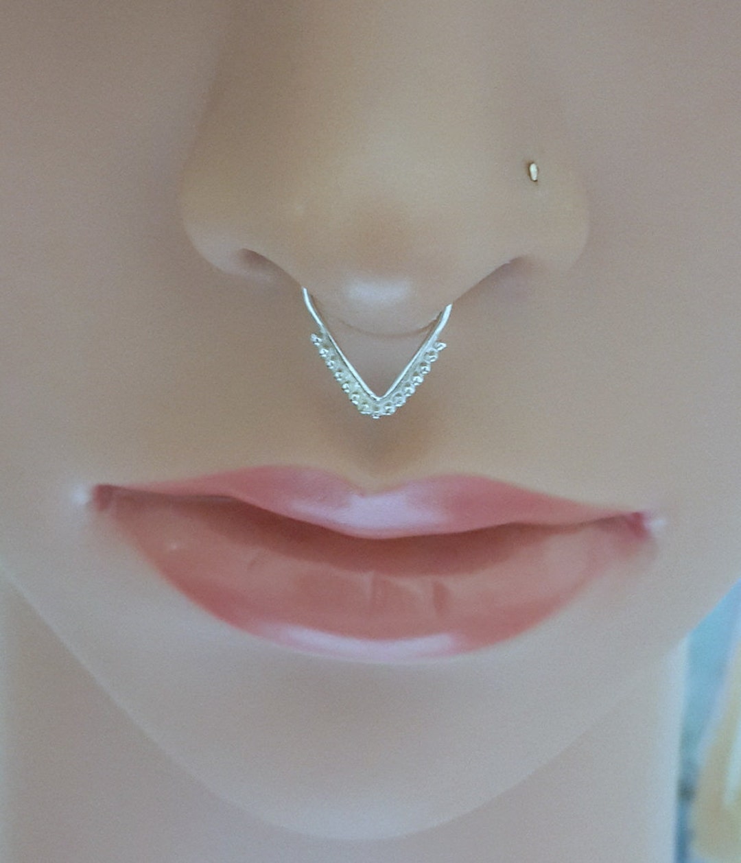 Sterling Silver Triangle Septum Ring: 16G 18G 20G Nose Hoop, 20G-16G ...