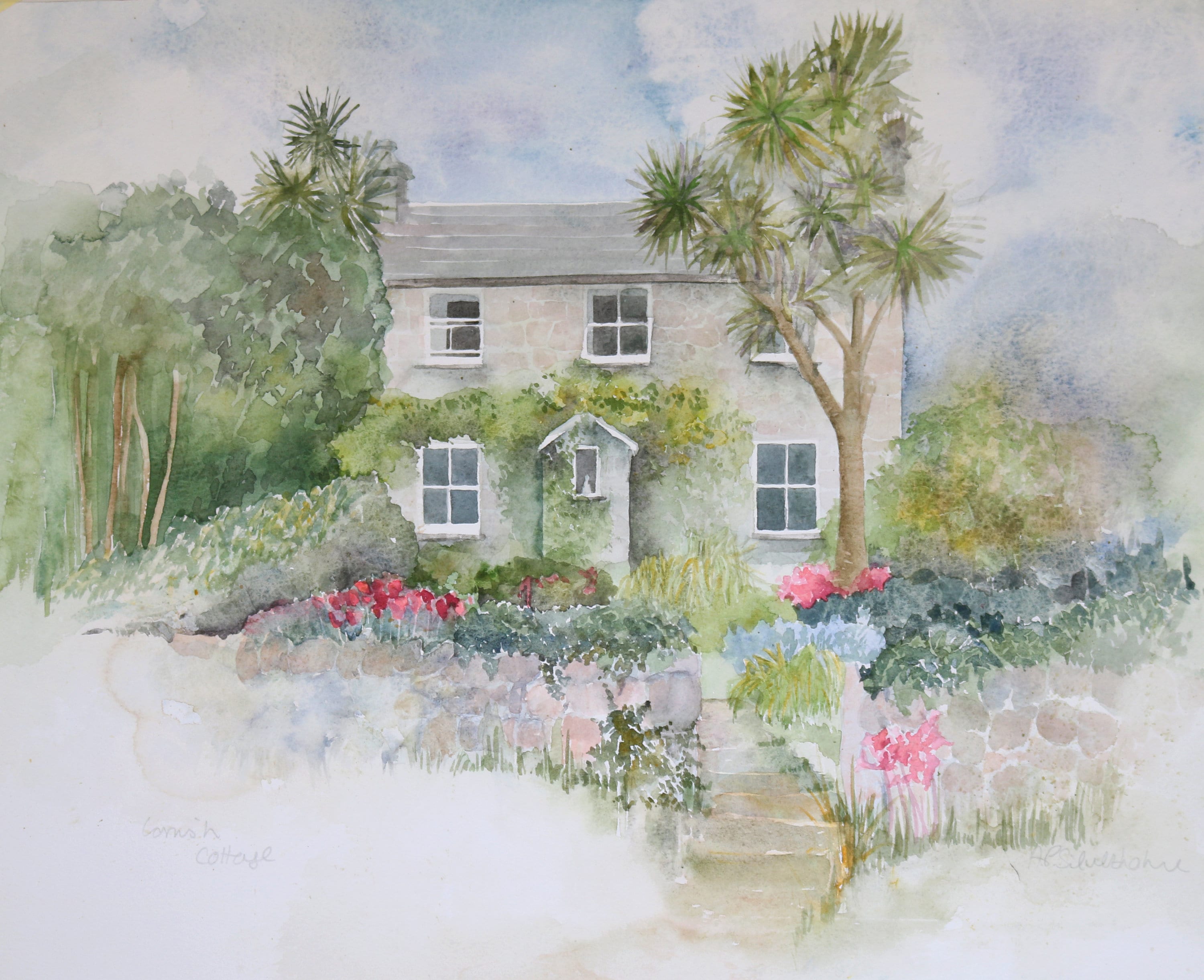 Cornish Cottage Original Watercolour Painting - Etsy
