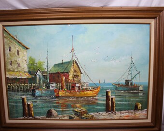 Roche oil painting | Etsy