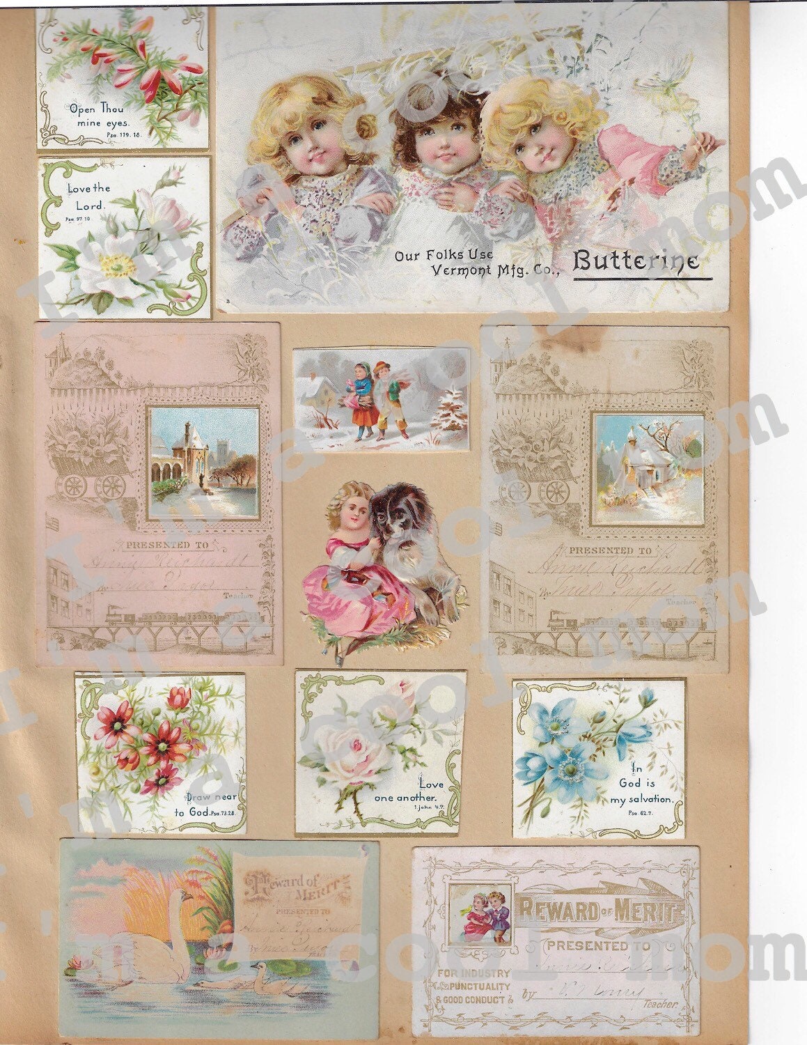 Vintage Scrapbook Ephemera Printable / Over 25 Printables / - Etsy